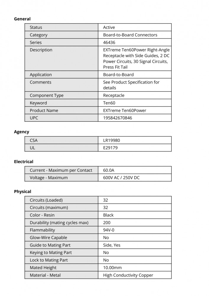 MOLEX 464369317 technical document page 2