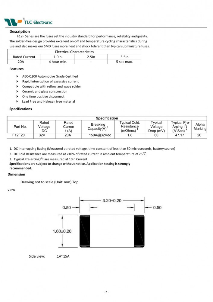 F12F20 datasheet page 2
