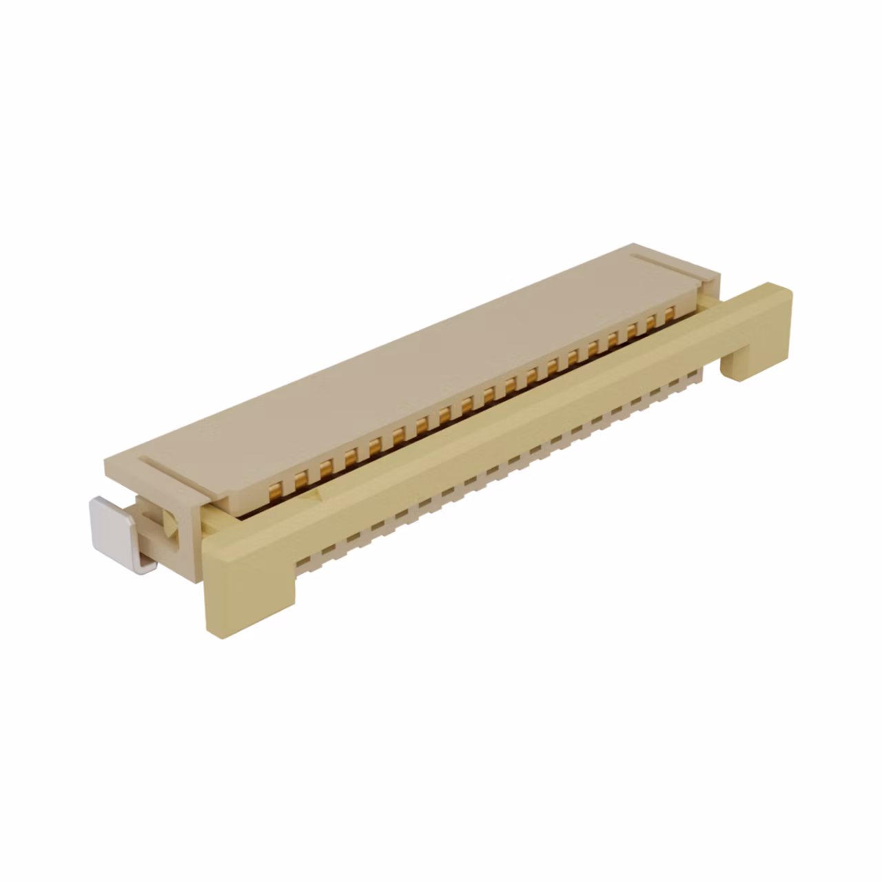 Easy-On FFC/FPC Connector, 1.00mm Pitch, Slider Series, Right-Angle, Bottom Contact, 3.00mm Height, 19 Circuits, Gold Plating for sale