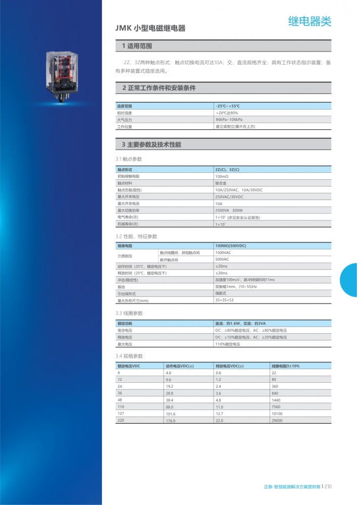 JMK3P-I technical datasheet page 1