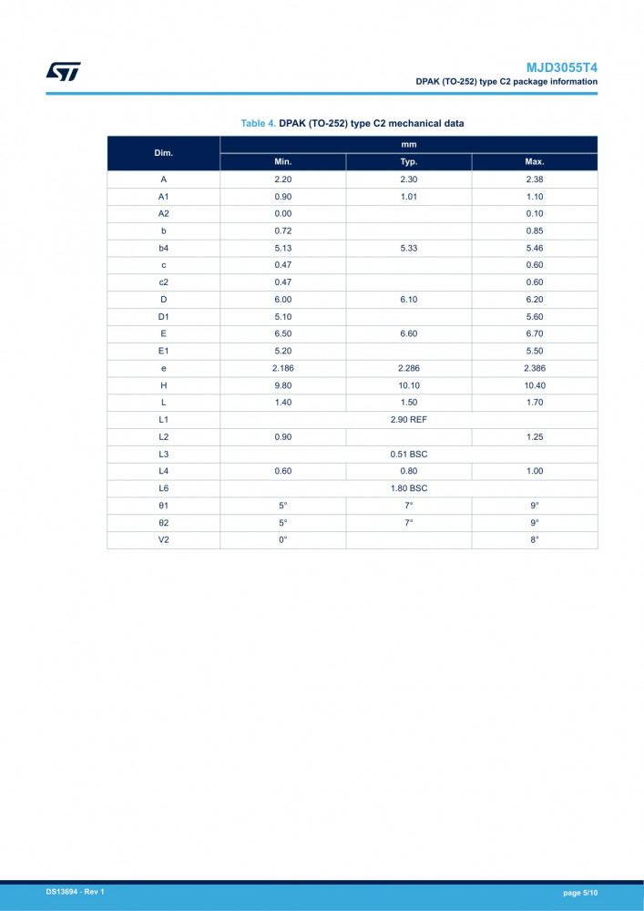 MJD3055T4 datasheet page 5
