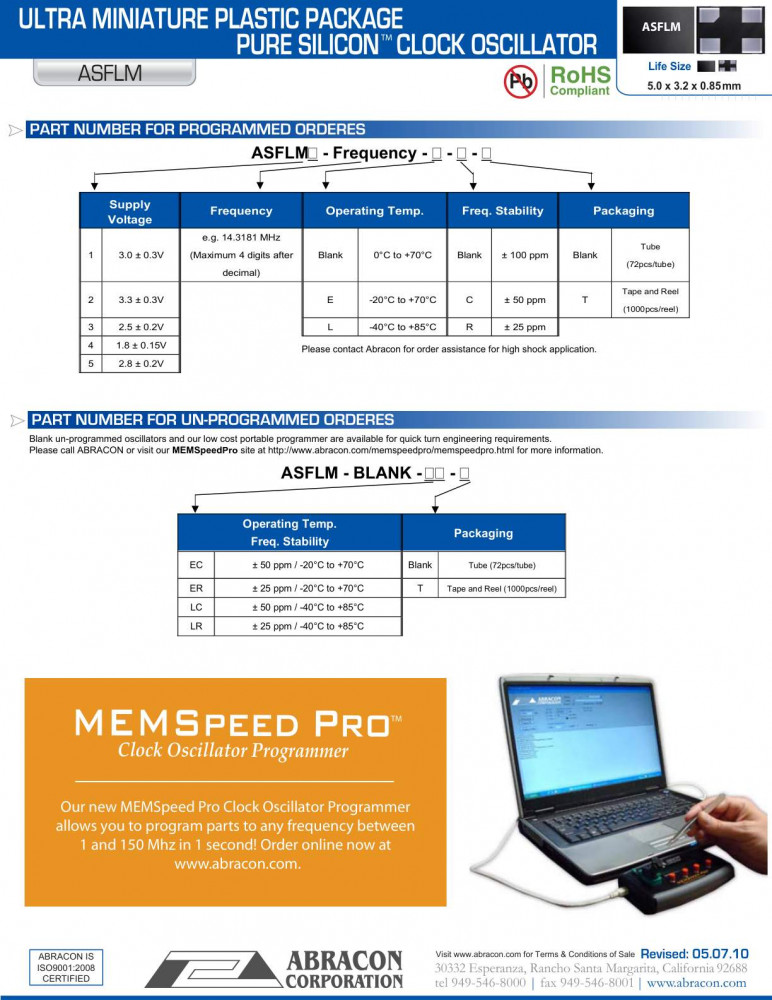 MEMSpeed Pro documentation page 10