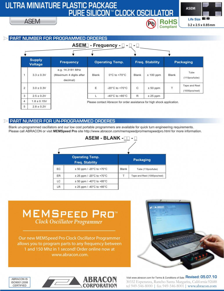 MEMSpeed Pro documentation page 7