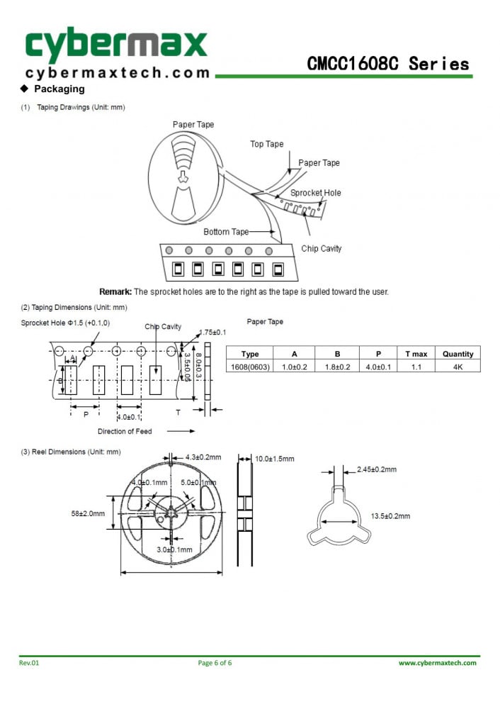 Cybermax datasheet page 6