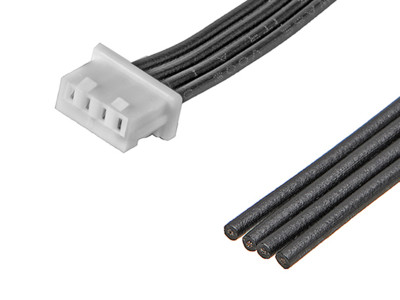 PicoBlade Male-to-Pigtail Off-the-Shelf (OTS) Cable Assembly, Single Row, 425.00mm Length, 4 Circuits, Natural