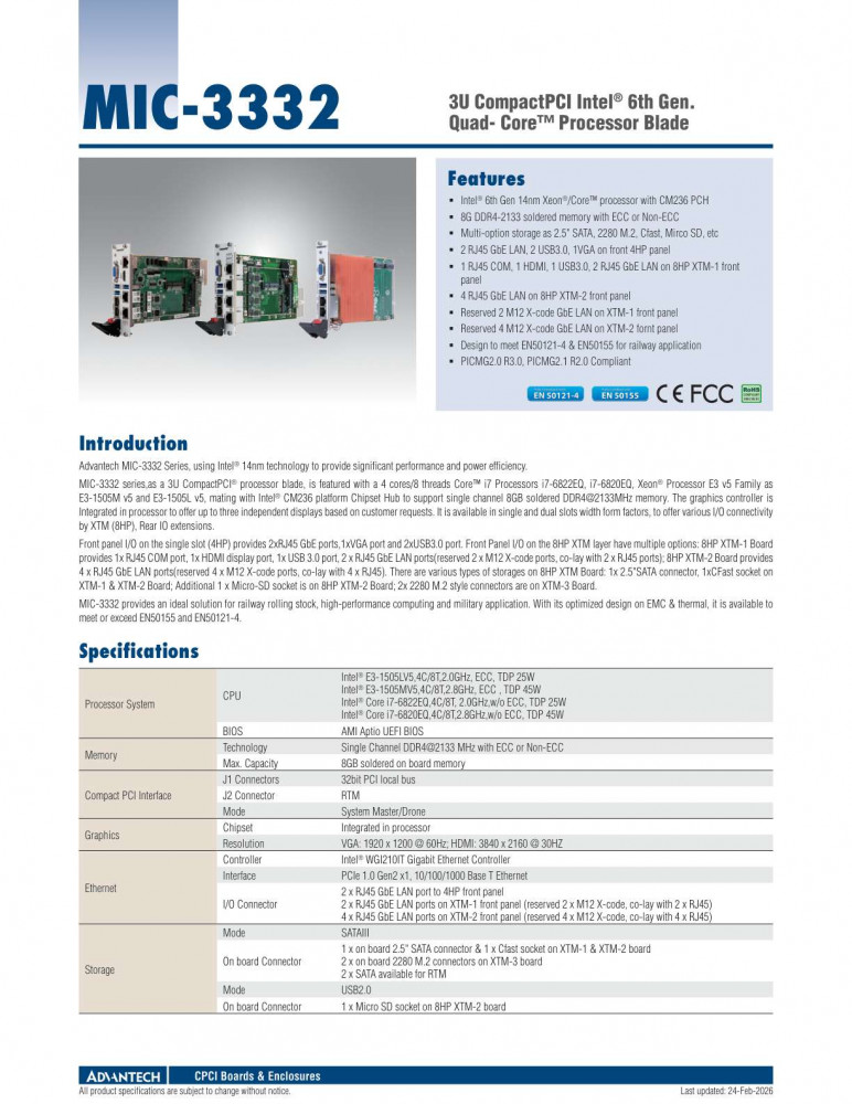 MIC-3332 technical document page 1