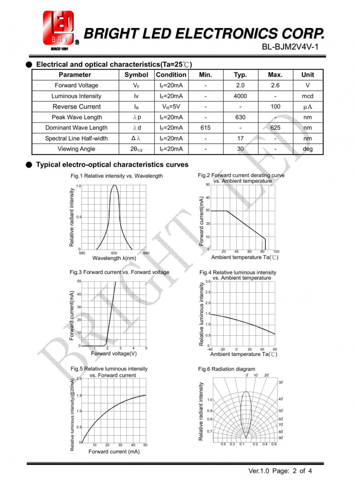 BL-BJM2V4V-1 datasheet page 2