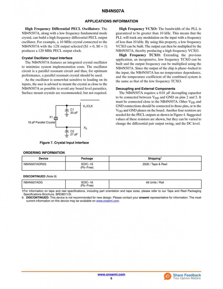 NB4N507A datasheet page 6