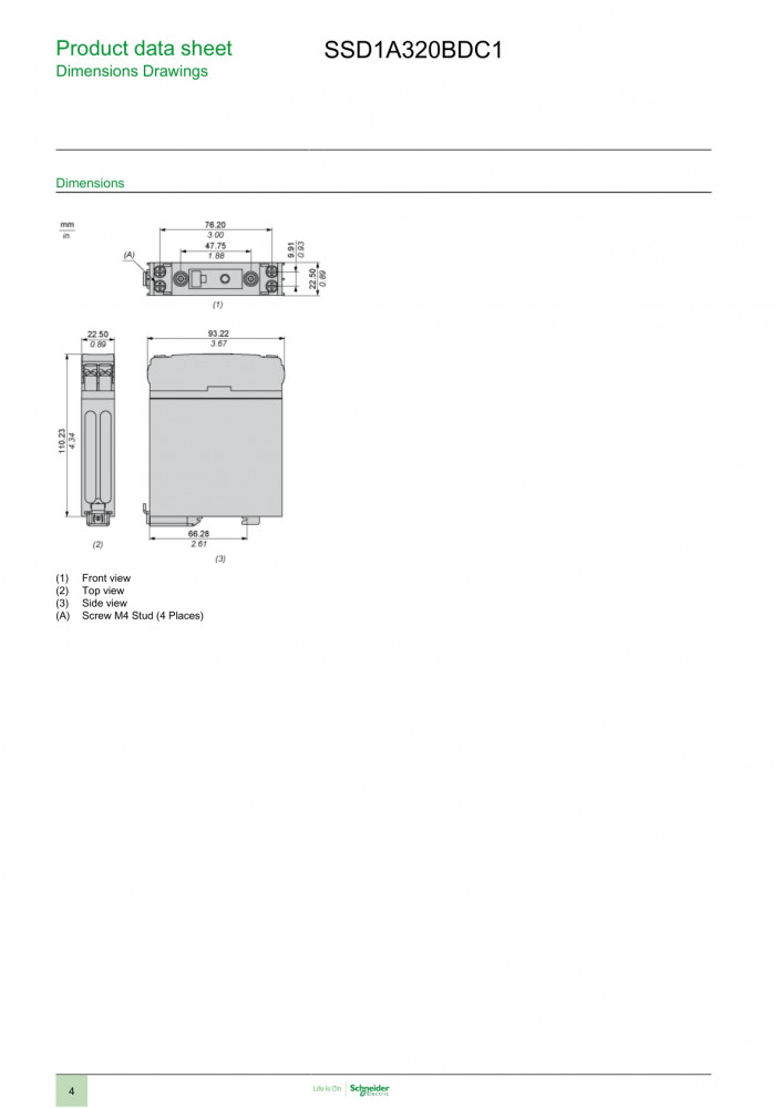 SSD1A320BDC1 technical document page 4