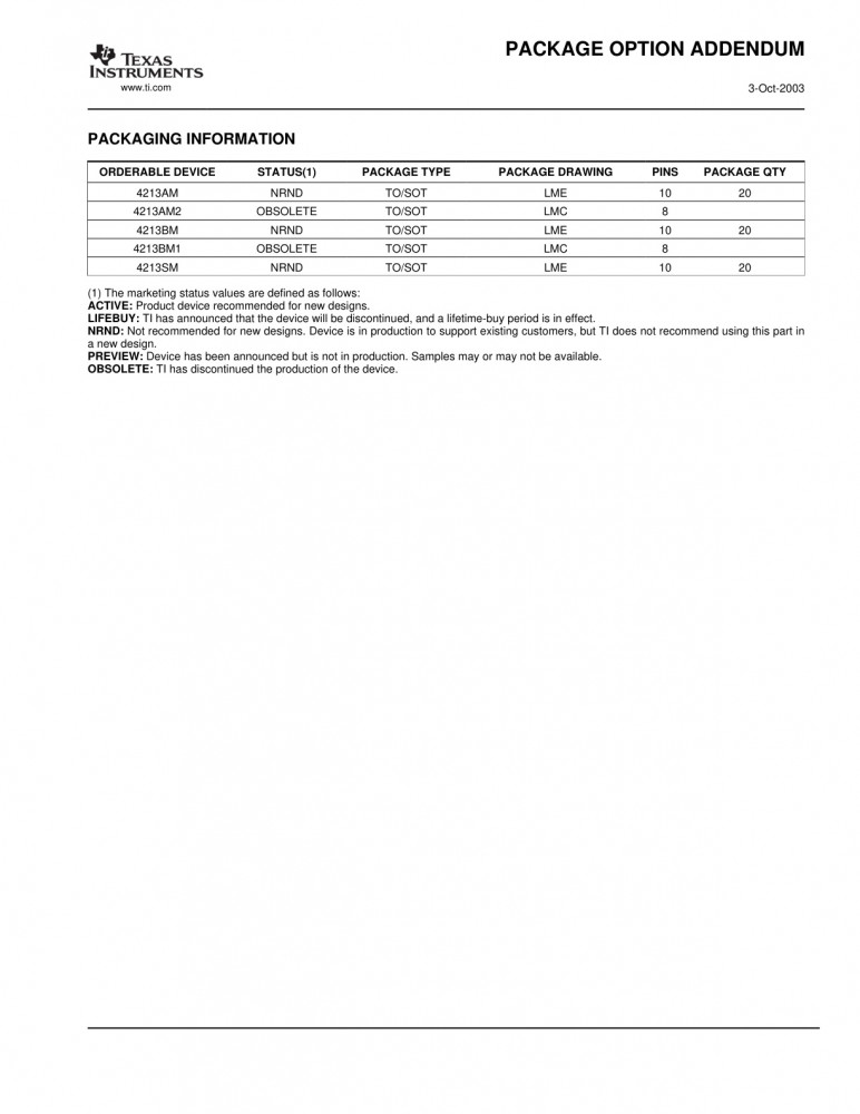 4213SM datasheet page 8