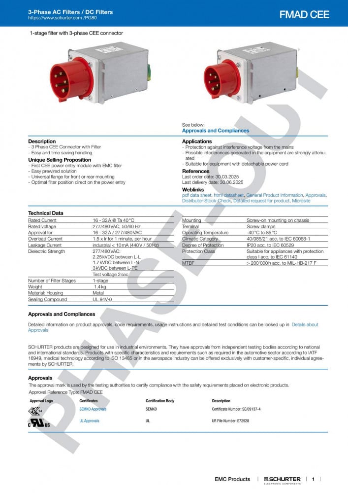 FMAD-T4QT-3260.EU technical document page 1