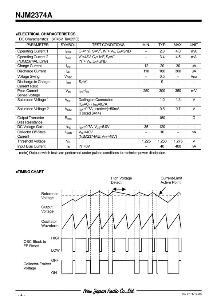 NJM2374AM technical document page 4