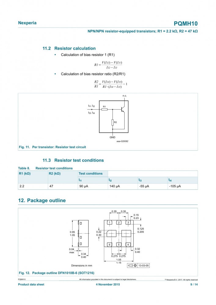 PQMH10Z datasheet page 9
