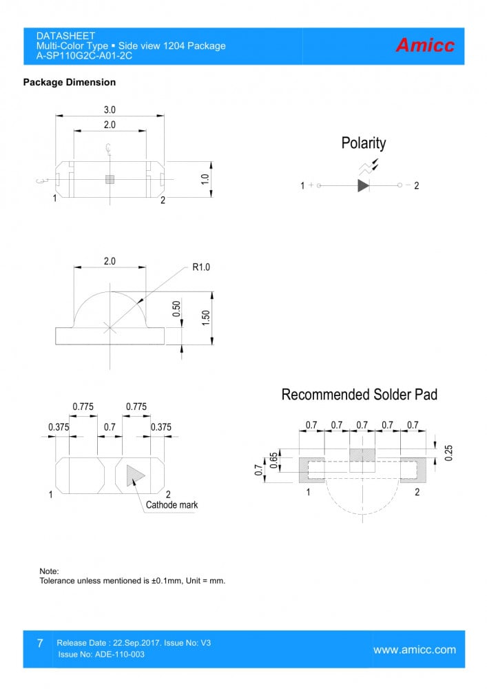 A-SP110G2C-A01-2C datasheet page 7