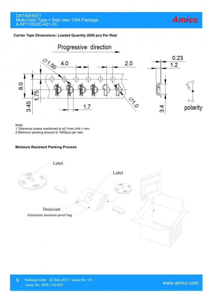A-SP110G2C-A01-2C datasheet page 9
