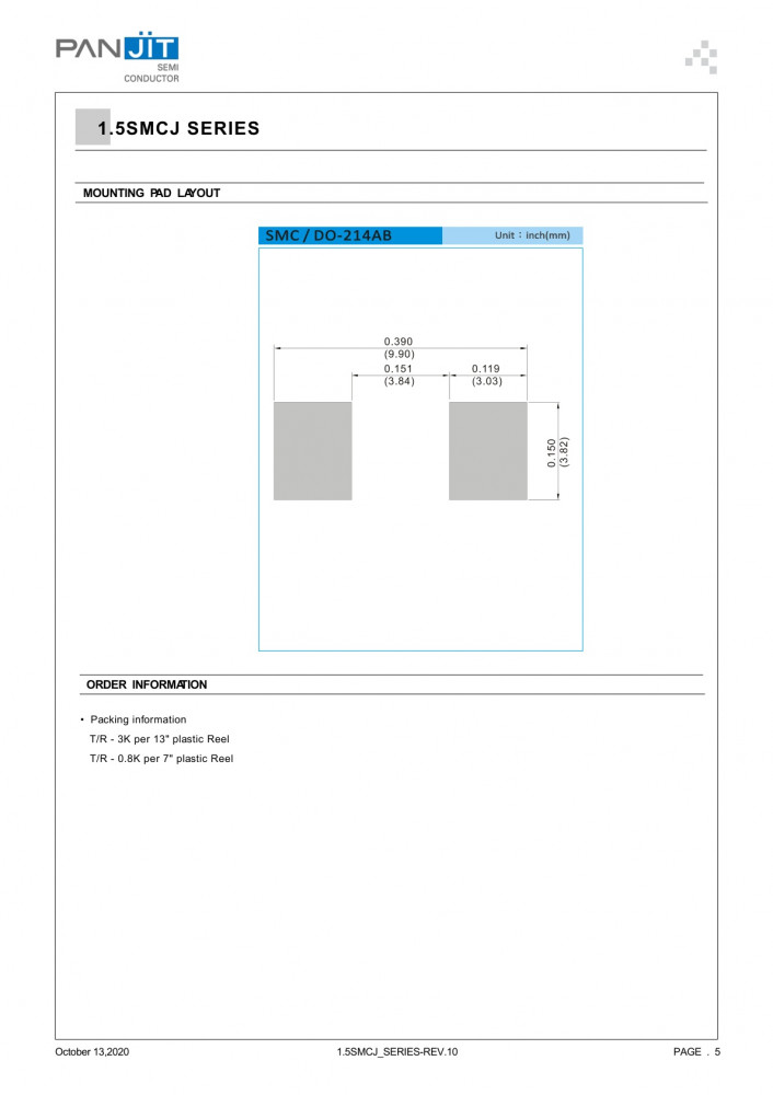 PANJIT 1.5SMCJ series datasheet page 5