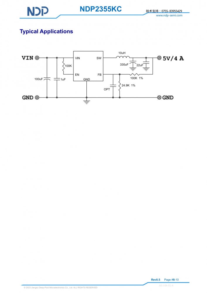 NDP2355KC datasheet page 8