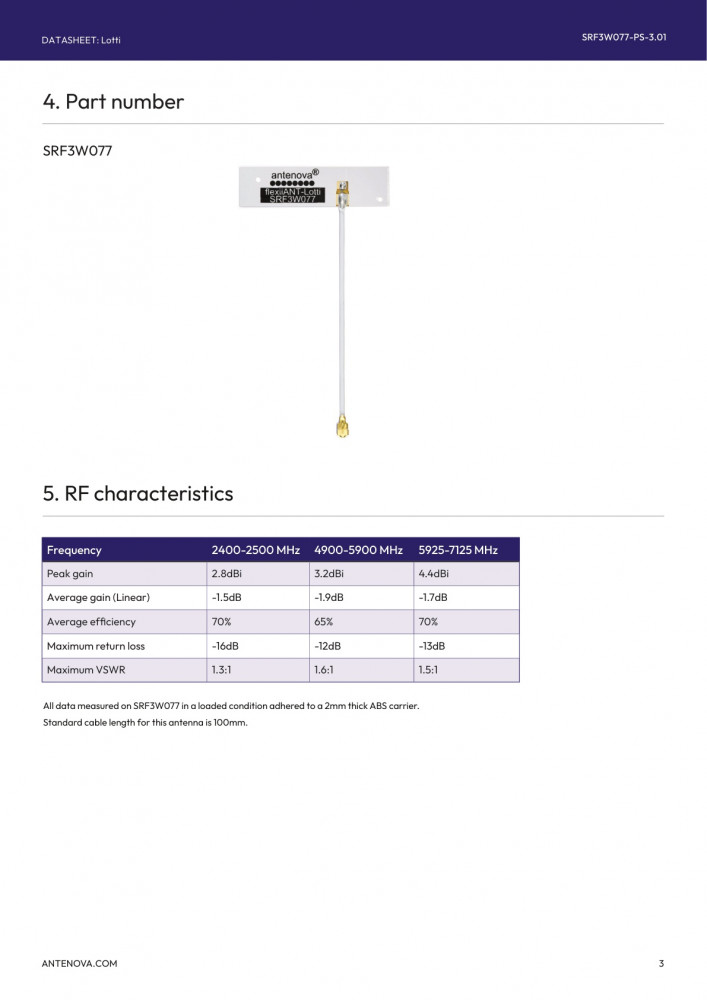 Lotti SRF3W077 datasheet page 3