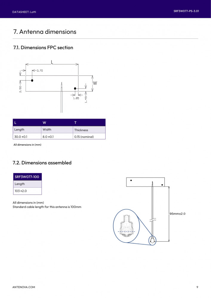 Lotti SRF3W077 datasheet page 9