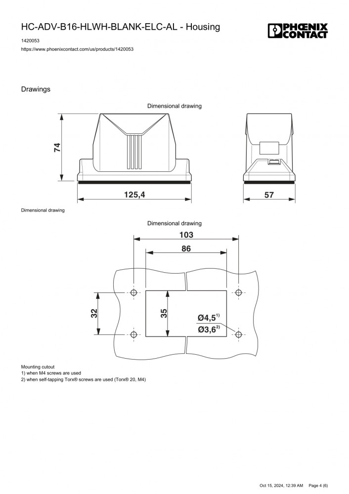Phoenix Contact 1420053 technical document page 4