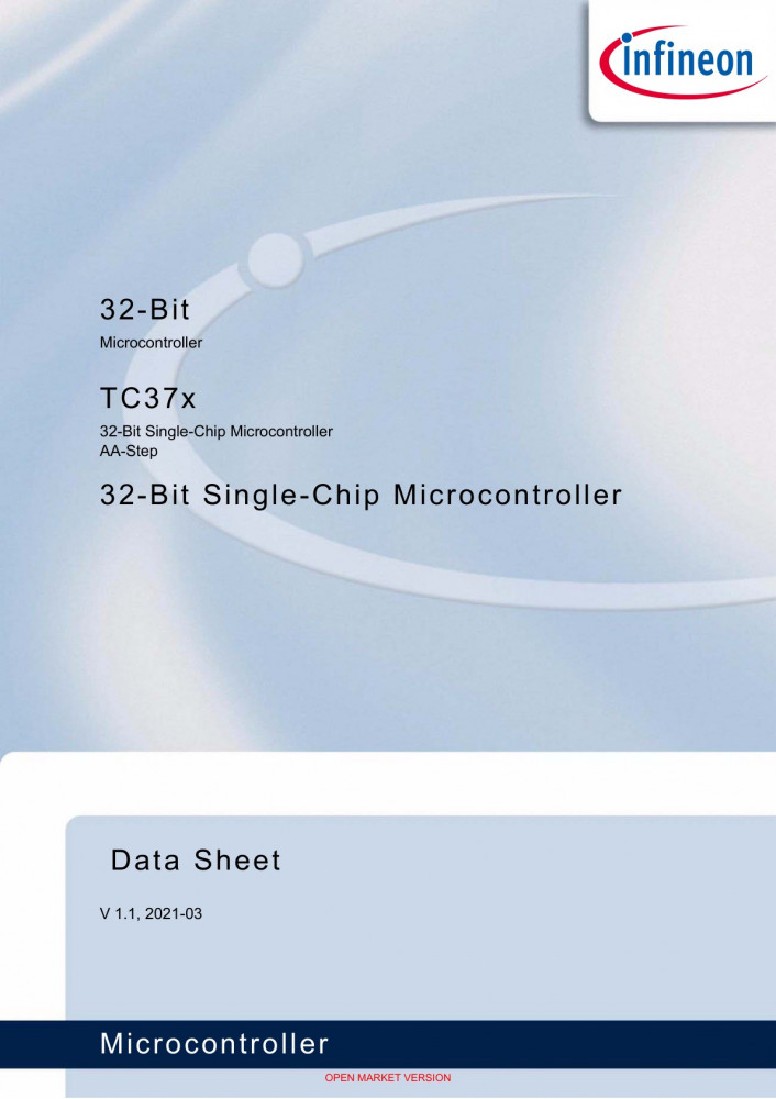 TC37x datasheet page 1