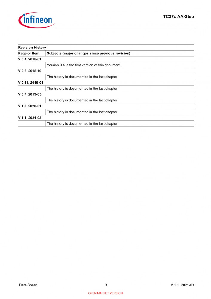 TC37x datasheet page 3