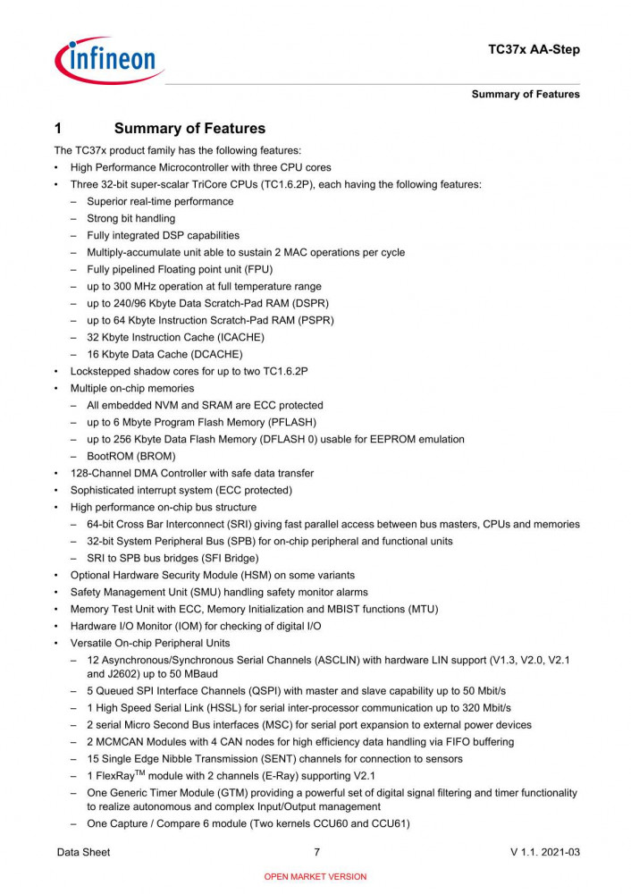 TC37x datasheet page 7