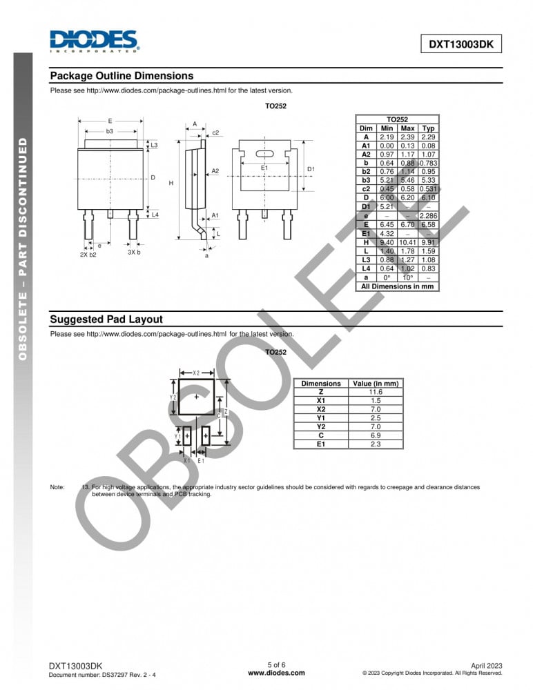 DXT13003DK-13 datasheet page 5