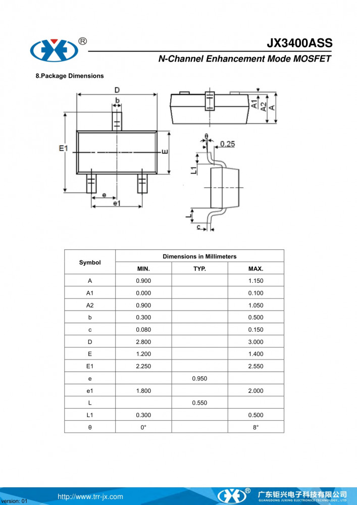 JX3400ASS datasheet page 5