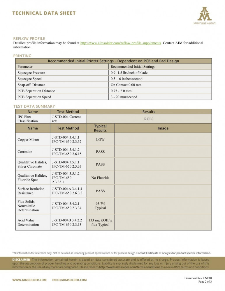 RMA258-15R technical document page 2