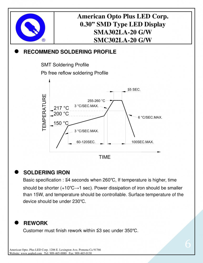 SMC302LA-20 technical document, page 6