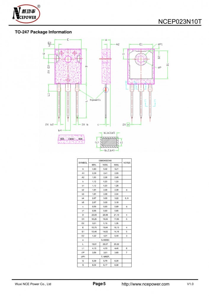 NCEP023N10T datasheet page 5