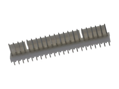 KK 254 Solid Header, Vertical, with Friction Lock, 13 Circuits, 2.54µm Matte Tin (Sn) Plating, 3.56mm Tail Length, Bag