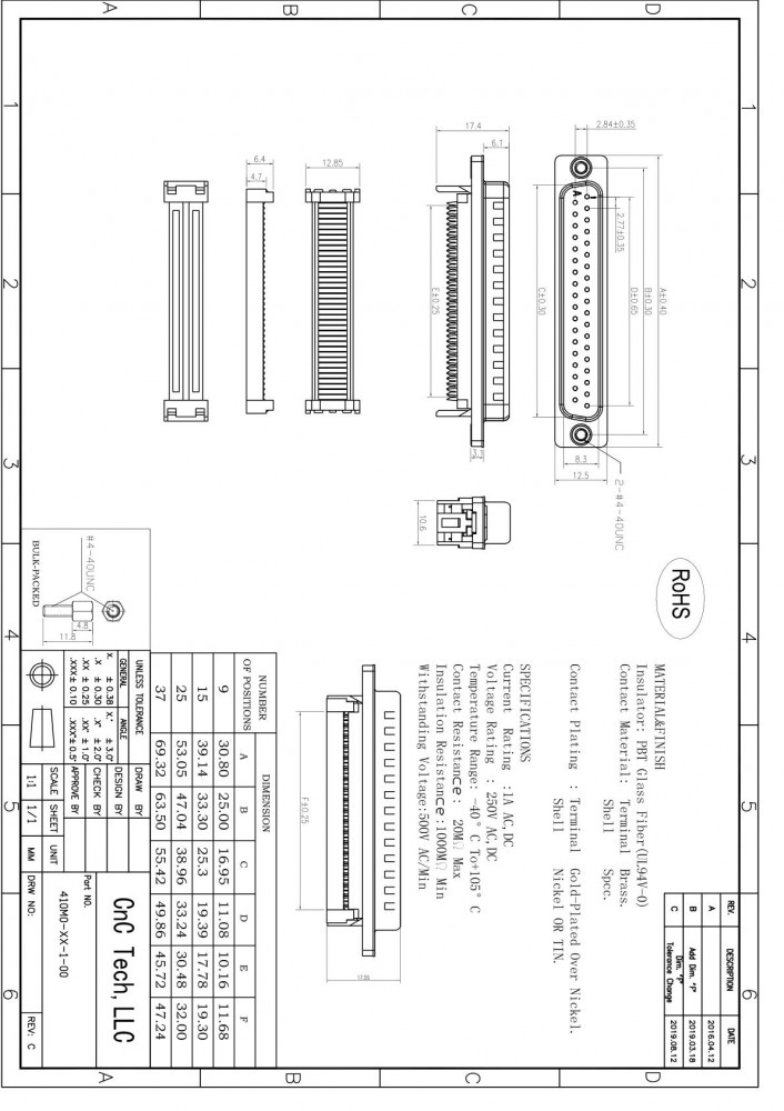 CNC Tech 410M0-25-1-00 technical drawing preview