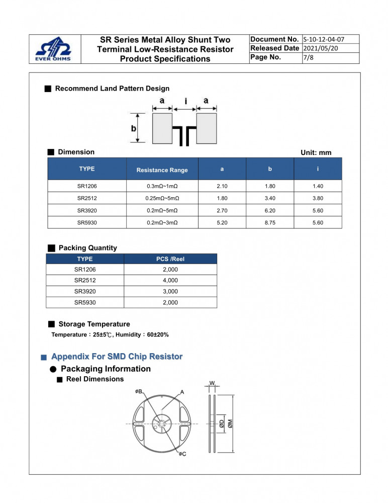 EVER OHMS SR Series document page 7