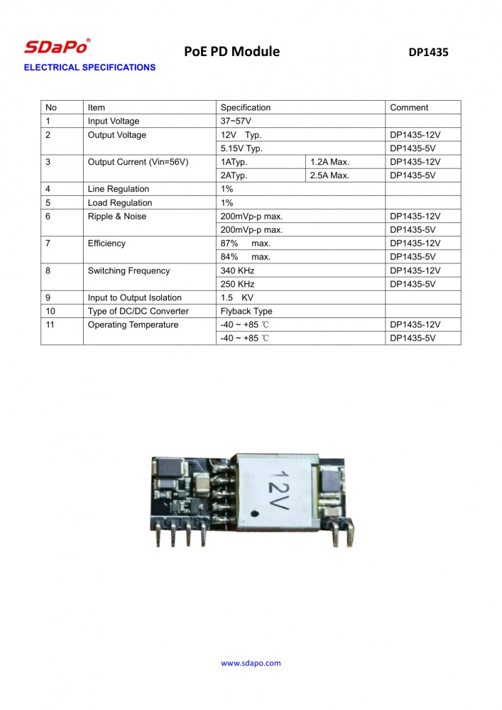 DP1435 datasheet page 4
