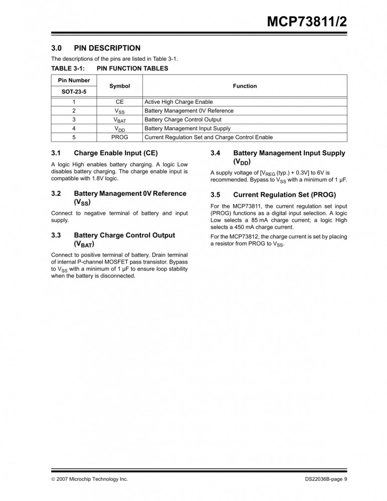 MCP73812T-420I/OT datasheet page 9