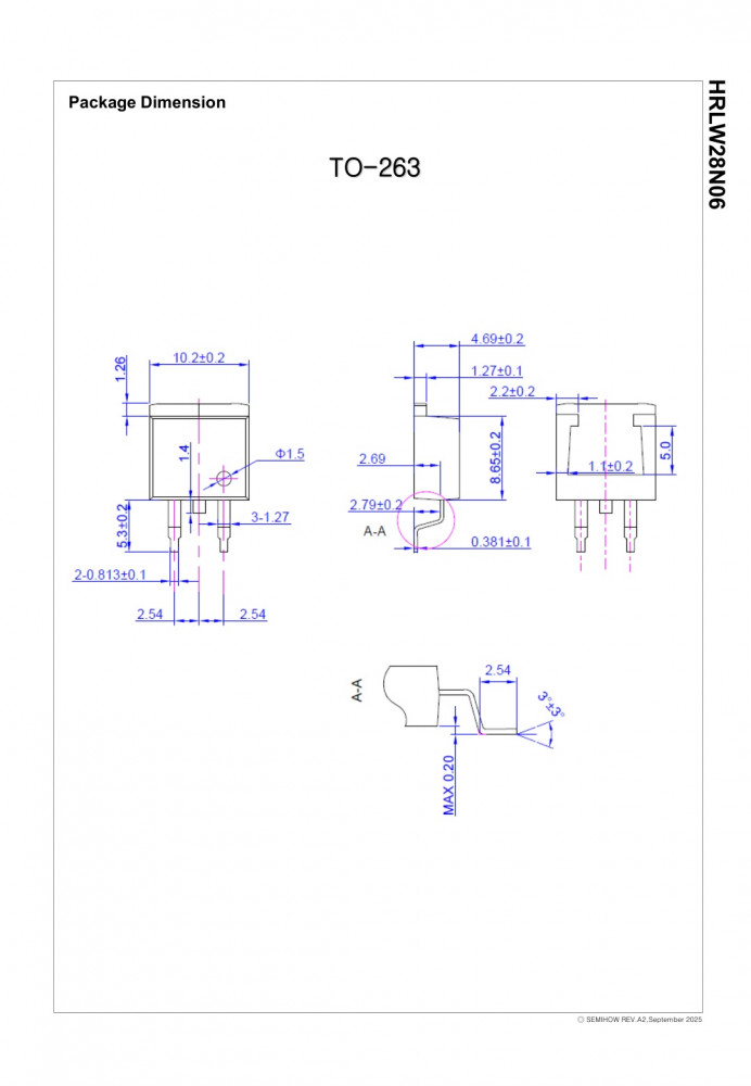HRLW28N06 datasheet page 7