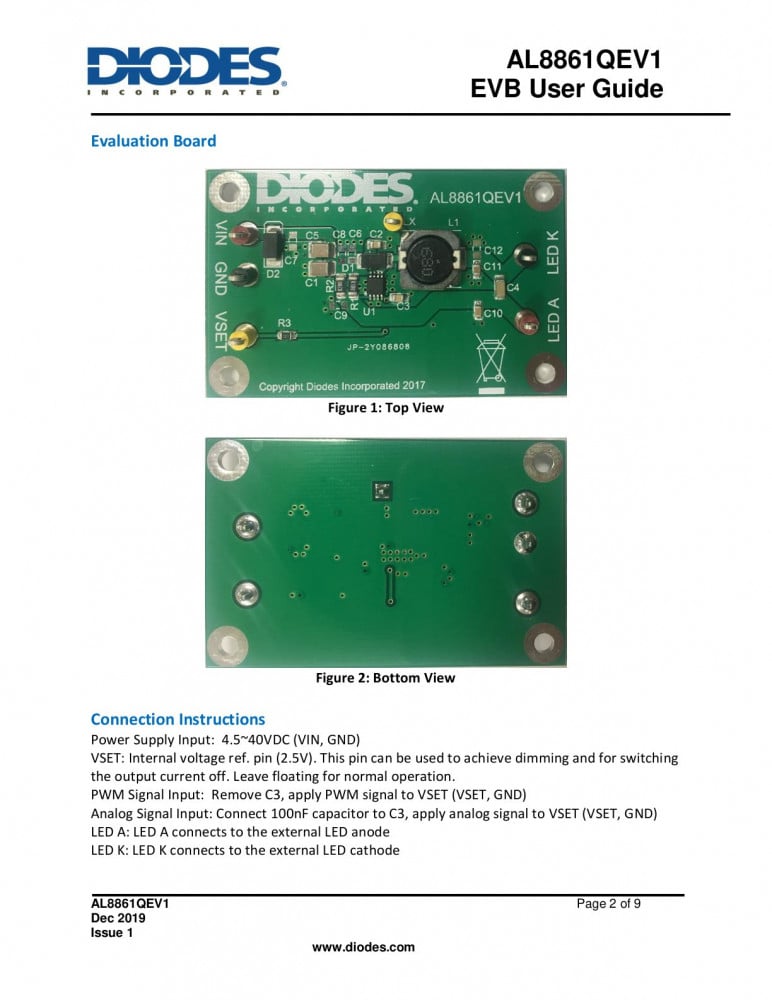 AL8861QEV1 technical document page 2