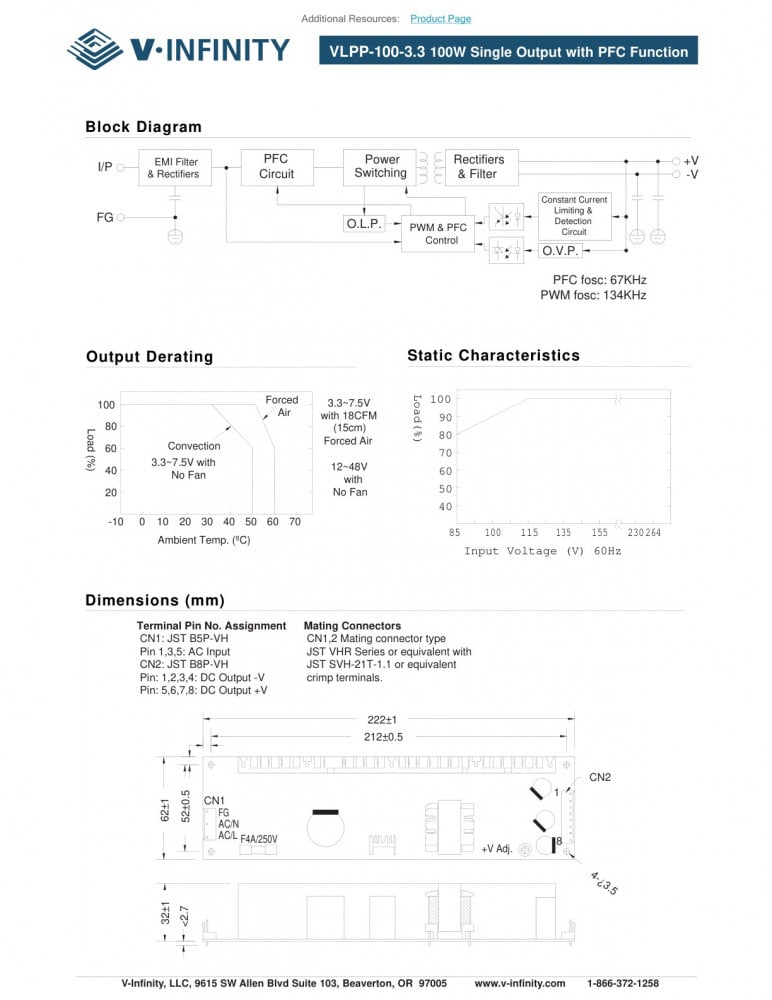 VHB75-D48-S5N technical document page 2