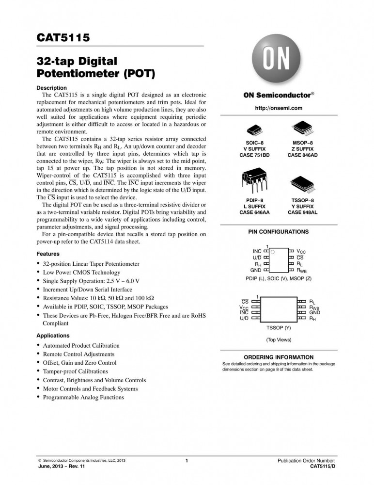 CAT5115 datasheet page 2