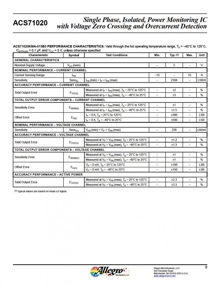 ACS71020 datasheet page 9