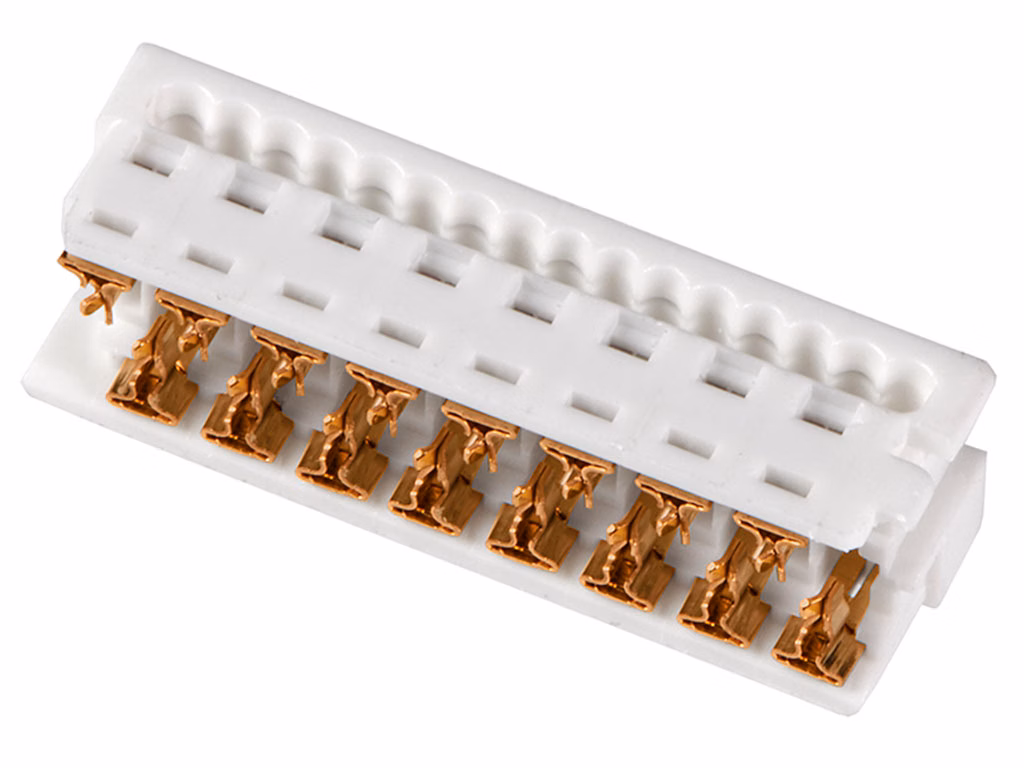Picoflex PF-50, Low Profile, IDT Receptacle, 16 Circuits, White, Gold (Au) Plated, Bag for sale