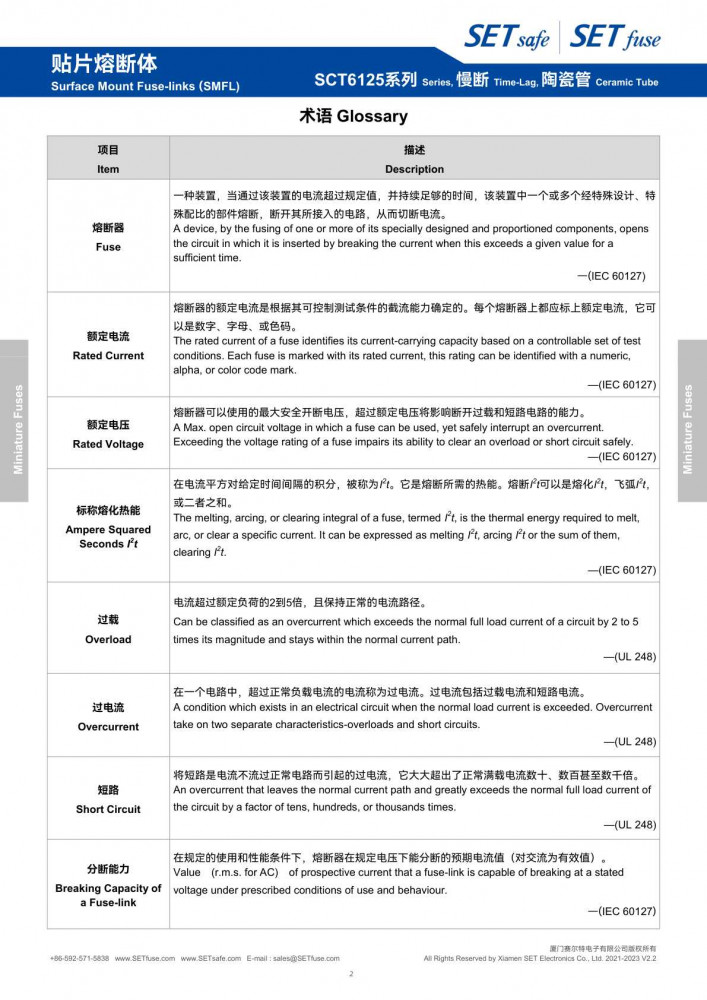 SCT6125T4A250V datasheet page 2