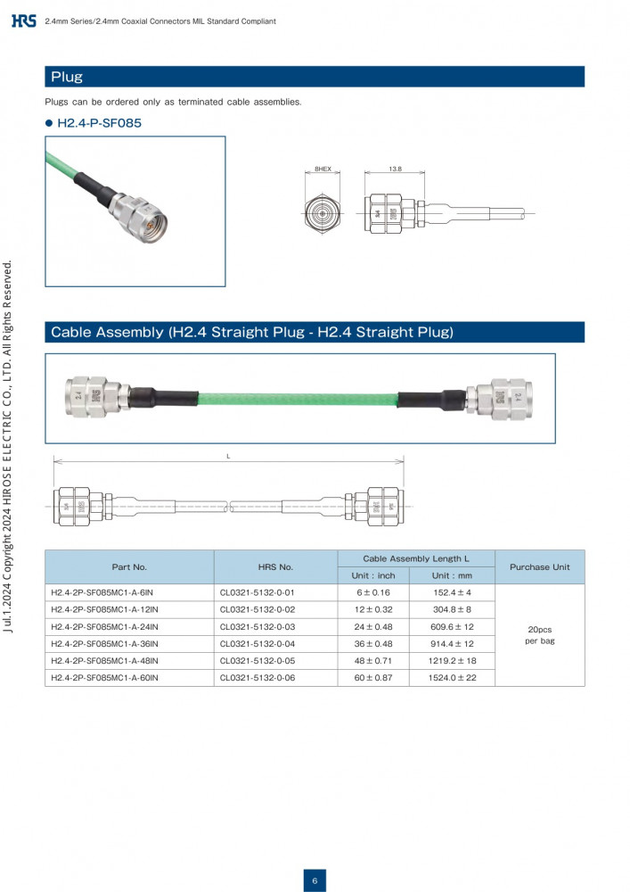HRS H2.4 series document page 6