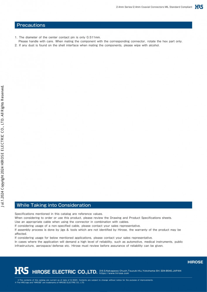 HRS H2.4 series document page 9
