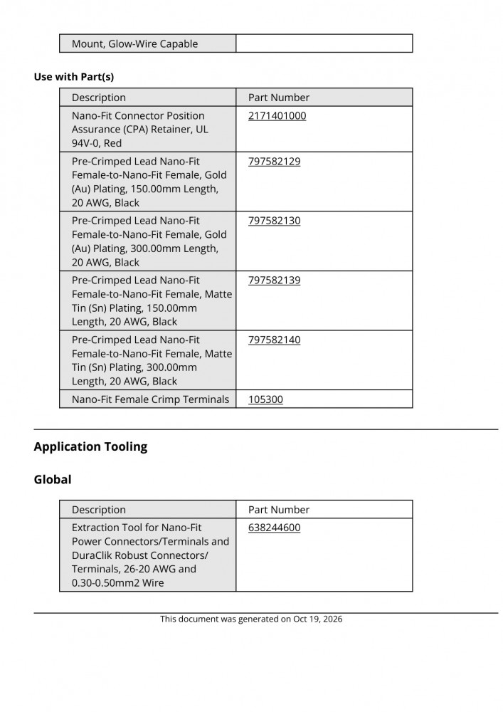 Nano-Fit product specification, page 6