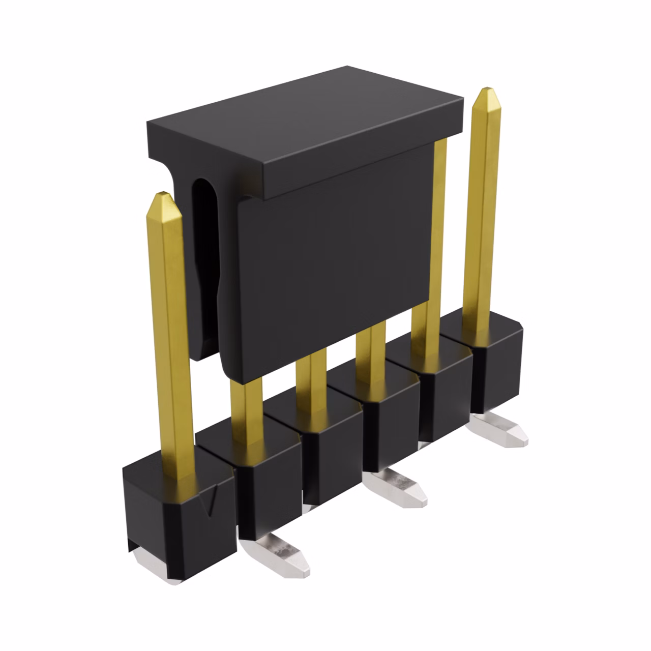 C-Grid / SL Header, Surface Mount, Breakaway, Vertical, 8 Circuits, 0.75µm Gold (Au) Plating, Tape and Reel Packaging with Cap, Lead-Free