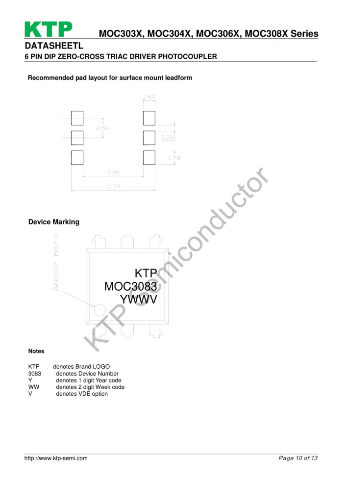 MOC3083S datasheet page 10