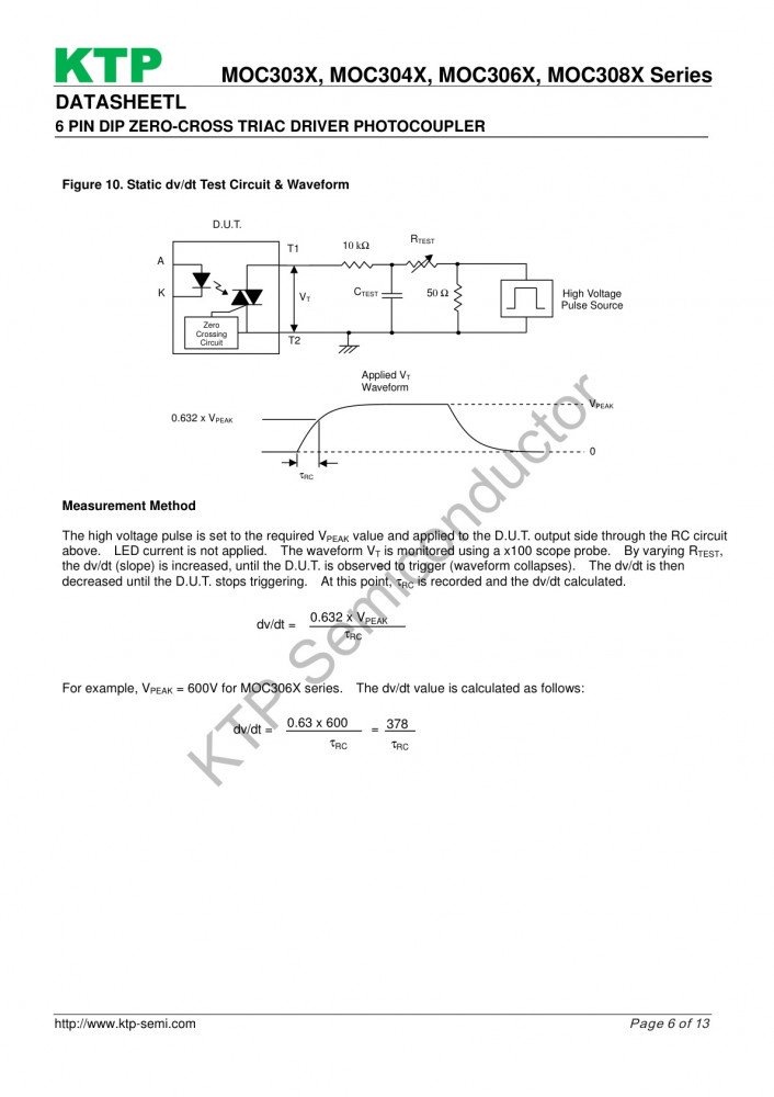 MOC3083S datasheet page 6